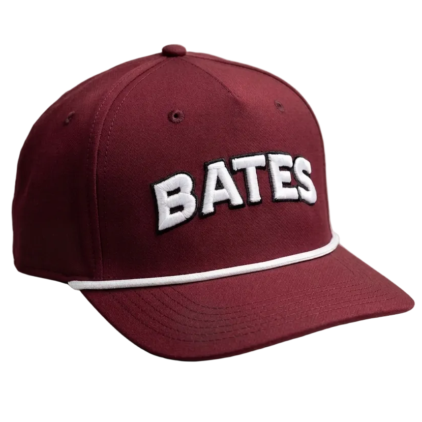 Maroon BATES Rope Cap from AHEAD – Bates College Store